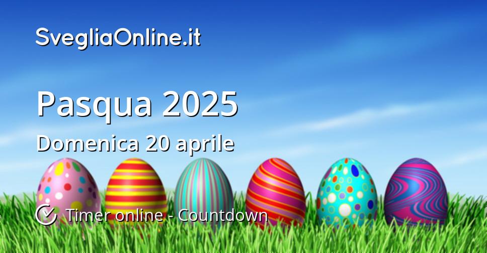 Pasqua 2025 Timer Online Countdown
